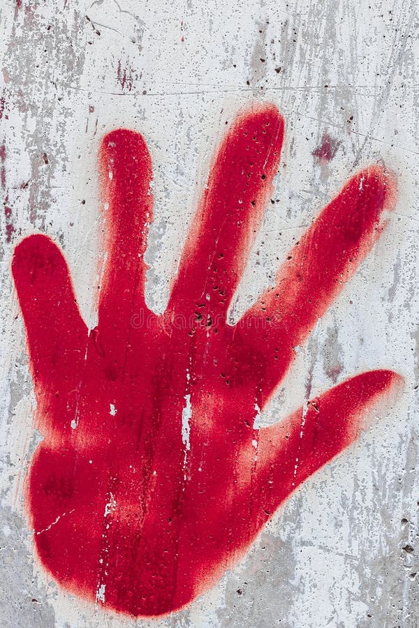 Red hand stock image. Image of color, bloody, texture - 49859971