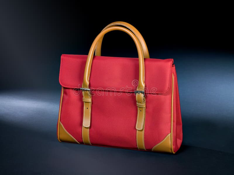Red handbag stock photo. Image of fashion, handles, copy - 17794952