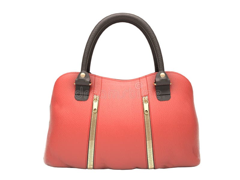 Red handbag stock photo. Image of object, gold, necklace - 31875326