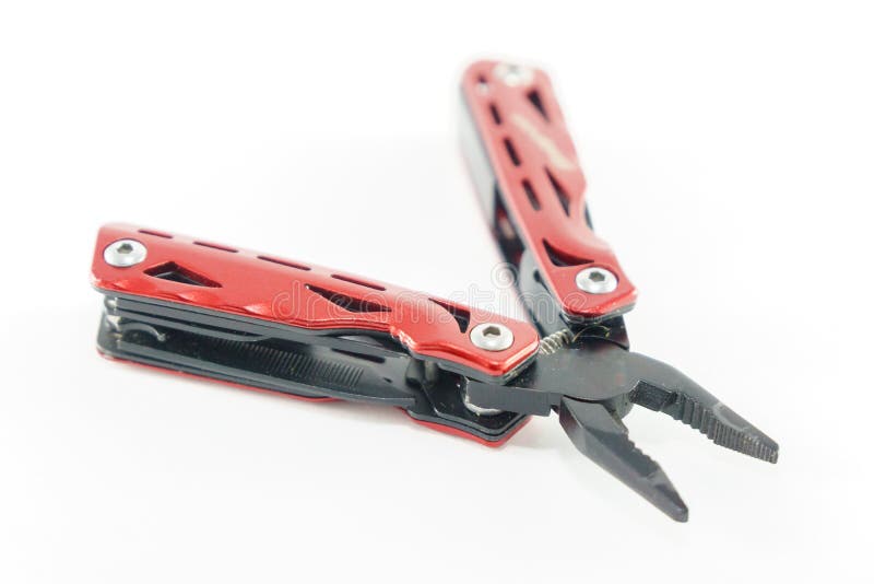 Red handled pliers stock image. Image of cutters, equipment - 260119381