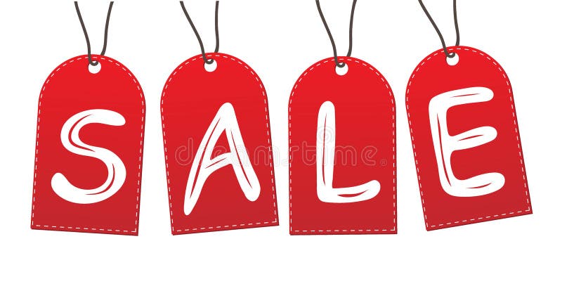 Hanging Sales Tags. Sale Tags. Concept of Discount Shopping Stock ...