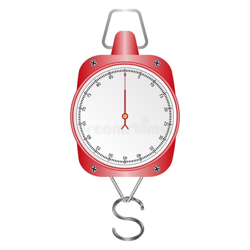 Hanging Weight Scale With Chain And Empty Dish. 3d Rendering Stock ...