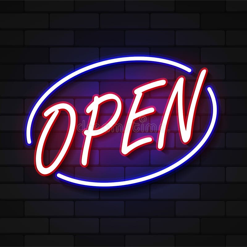 Red Hanging Sign with Text Come in, we Re Open . Eps 10 Vector Stock ...