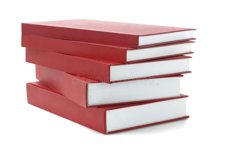 Red hard Cover Books stock image. Image of pile, document - 35197607