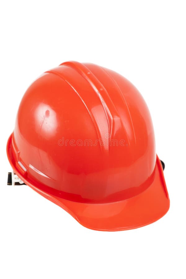 Red hard hat isolated stock image. Image of headwear - 30648139