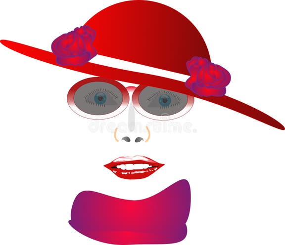 Lady Red Hat Stock Illustrations – 6,371 Lady Red Hat Stock ...