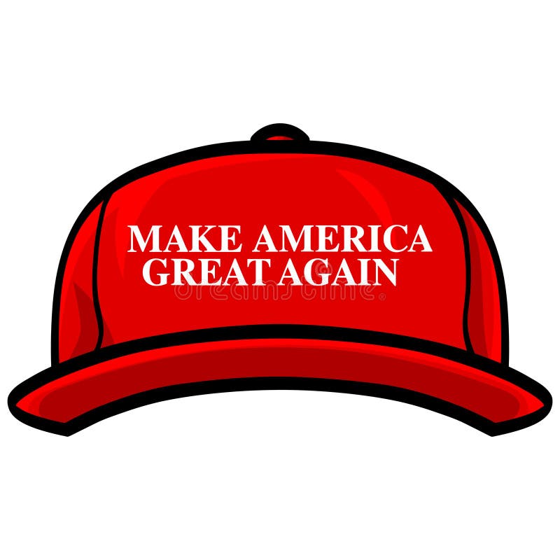 Red Hat Make America Great Again Cap Vector Illustration Stock Vector ...