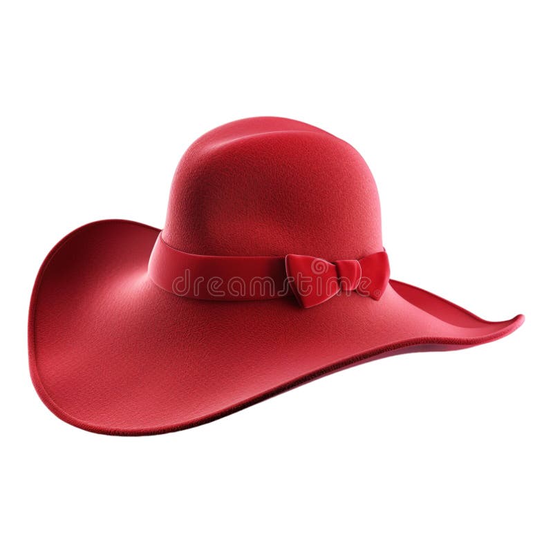 Red Hat on Transparent Background - Ai Generated Stock Illustration ...