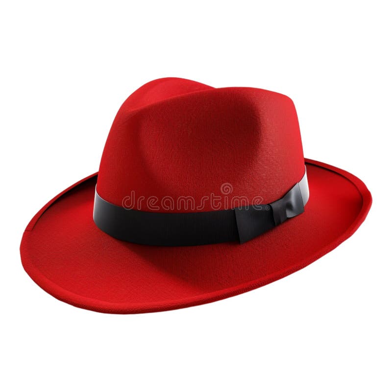 Red Hat on Transparent Background - Ai Generated Stock Illustration ...