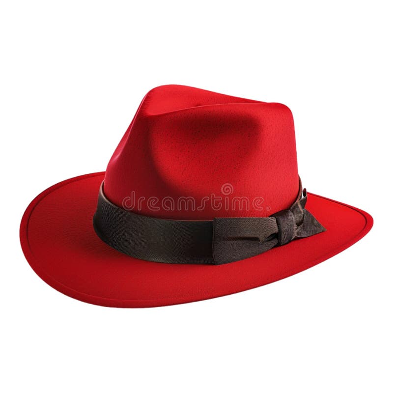 Red Hat on Transparent Background - Ai Generated Stock Illustration ...