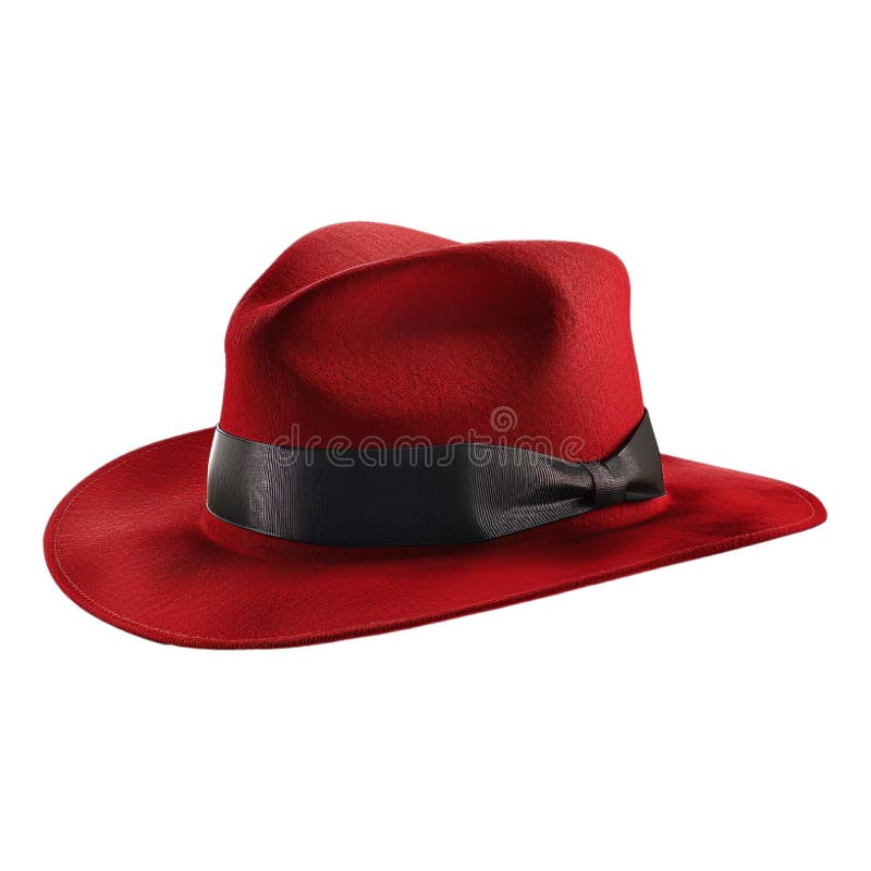 Red Hat on Transparent Background - Ai Generated Stock Illustration ...