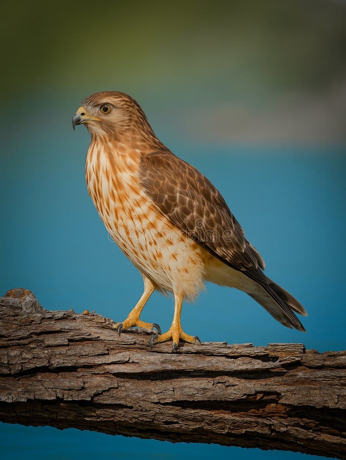 Red Hawk Raptor stock image. Image of decor, adspace - 398282139