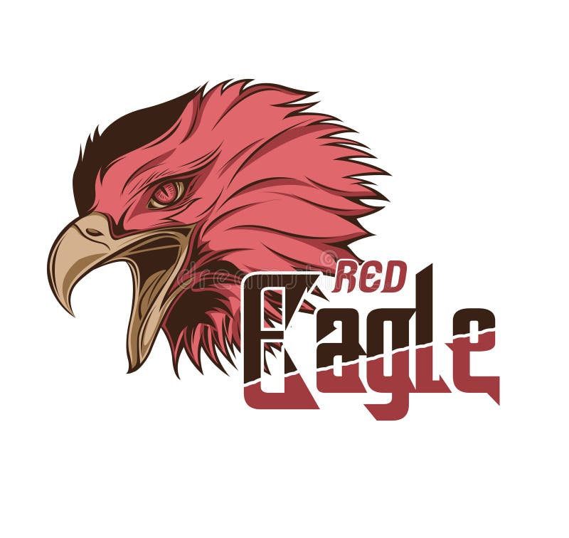 Red Head Eagle Vector Art stock illustration. Illustration of animal ...