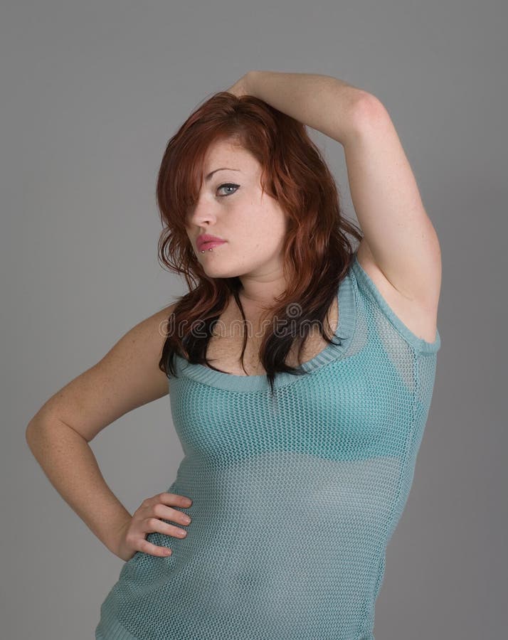 Red headed girl stock image. Image of twenties, scottish - 21337015