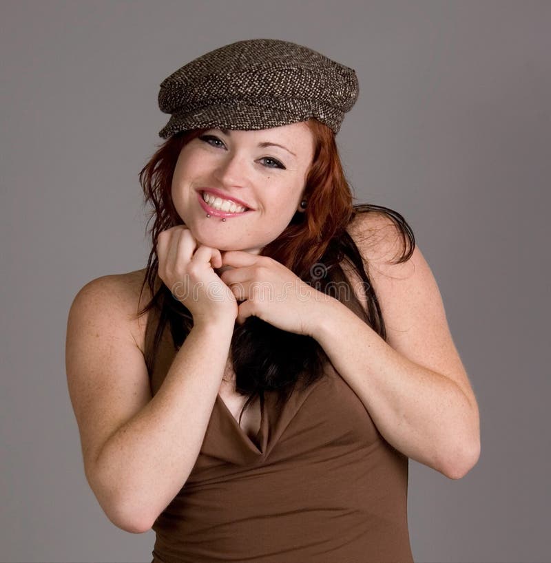 Red headed girl stock photo. Image of fashion, pretty - 21351432