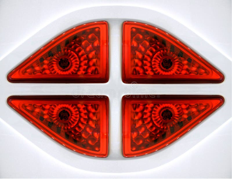 Red headlamp or backlight stock photo. Image of automotive - 139930972