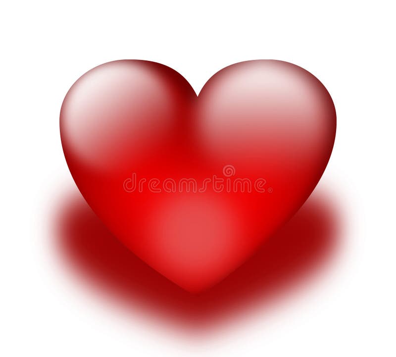 Red heart stock illustration. Illustration of icon, heart - 11519217