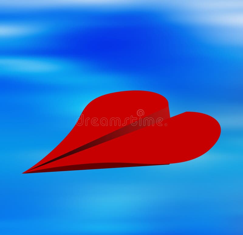 Red heart stock illustration. Illustration of high, paper - 12893778