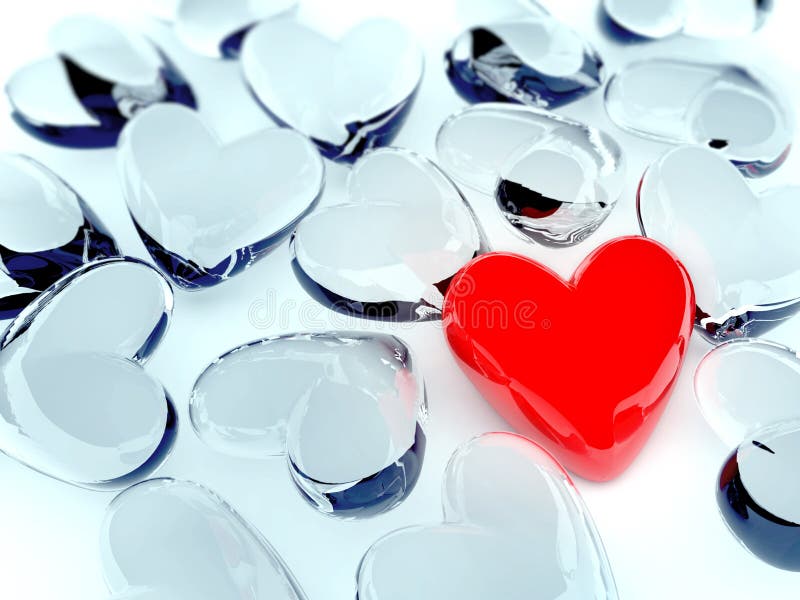 Red heart stock illustration. Illustration of boyfriend - 3427438