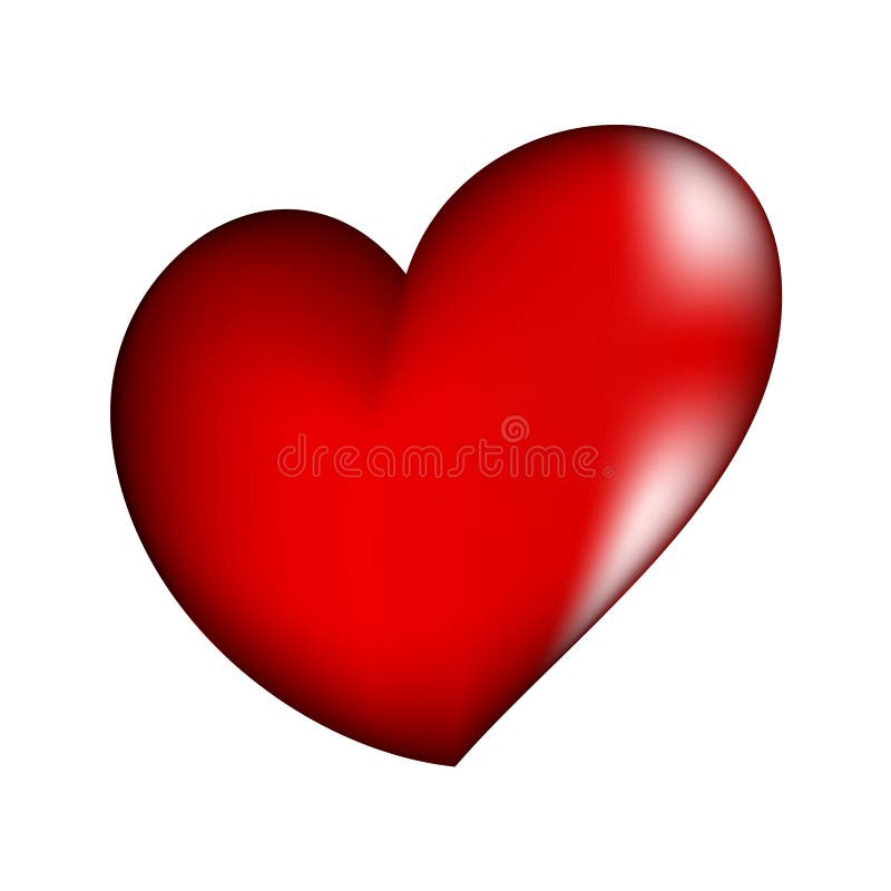 Red Heart stock vector. Illustration of artistic, shape - 4080271