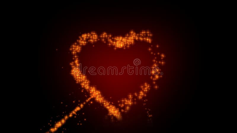 Red Heart with Arrow Animation for Valentine S Day Stock Video - Video ...