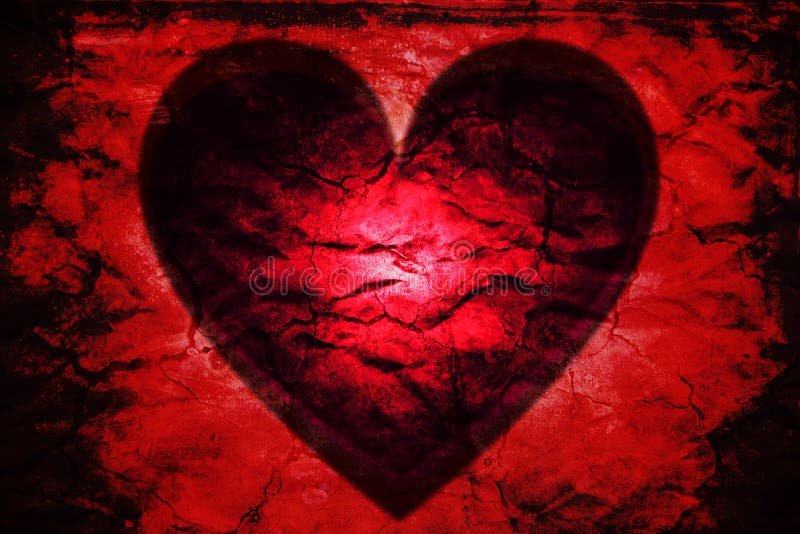Red heart black stock illustration. Illustration of fire - 29015052