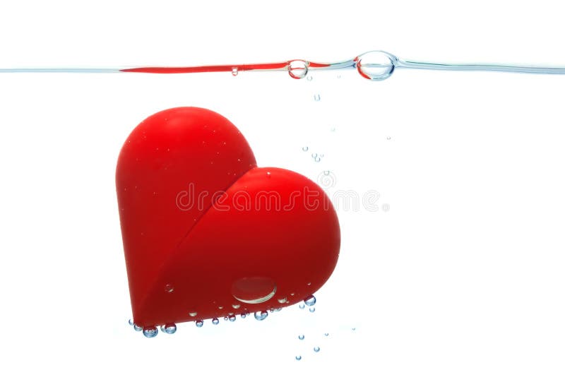 Red heart with bubbles stock image. Image of clean, smooth - 18049423