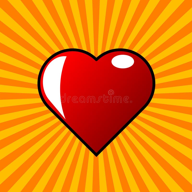 Heart Burst stock illustration. Illustration of vintage - 13435000