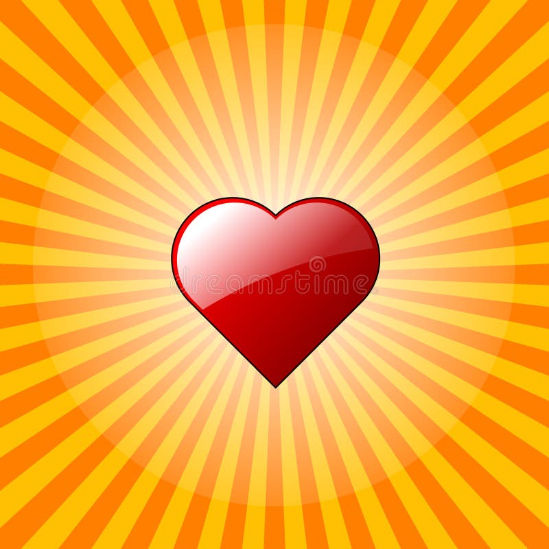 Heart Burst stock illustration. Illustration of vintage - 13435000
