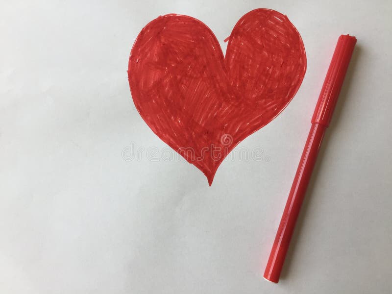 Red heart card stock image. Image of beautiful, card - 98667723