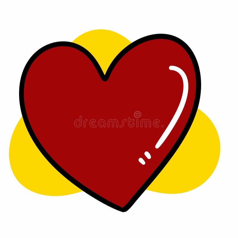 Red Heart Cartoon Stock Illustrations – 96,822 Red Heart Cartoon Stock ...