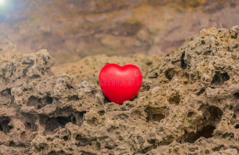 Red Heart stock photo. Image of rock, pebble, stone, shape - 81465790