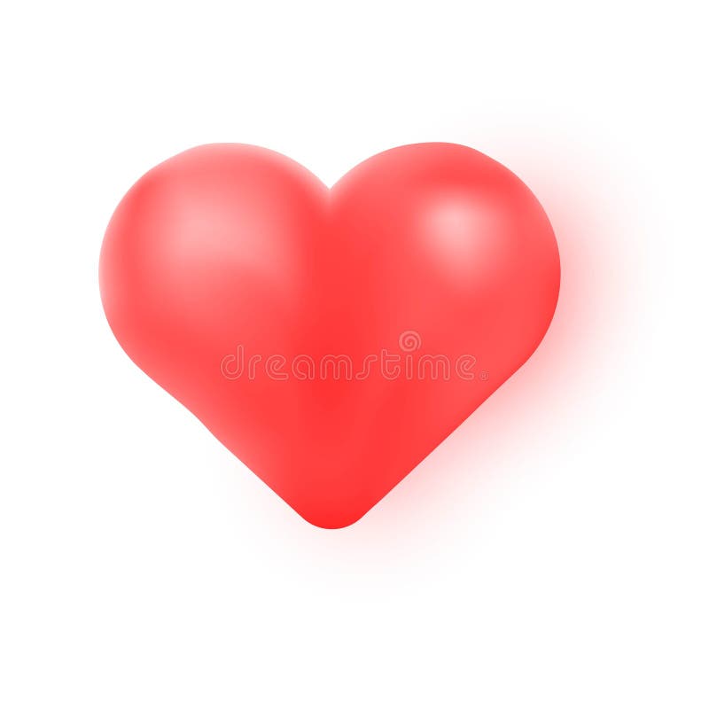 Red Heart 3D, Vector Illustration Stock Vector - Illustration of design ... Red Heart 3D, Vector Illustration Stock Vector - Illustration of design ...