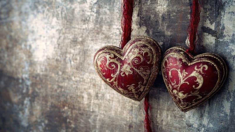 Red Heart Decor stock image. Image of artistic, love - 359910201