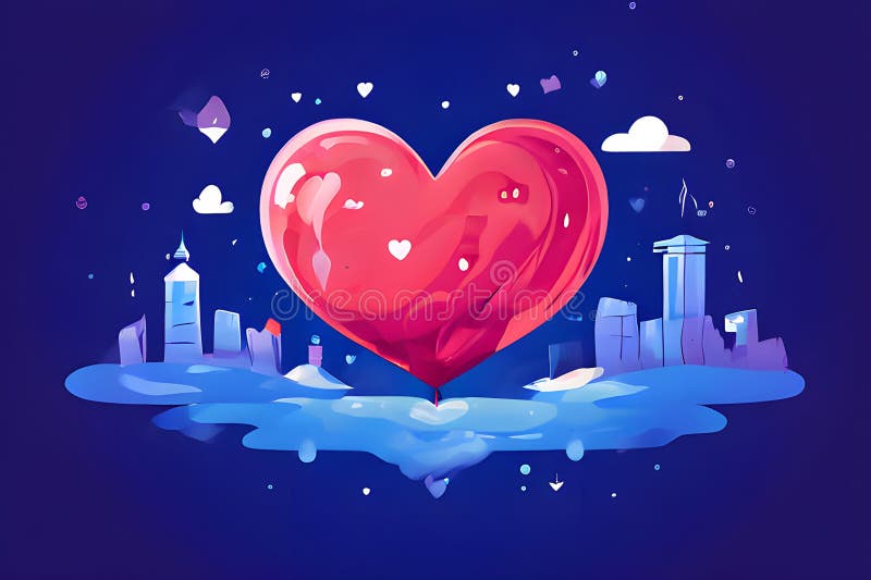 Red Heart. Design Concept for World Heart Day Celebrated on September ...