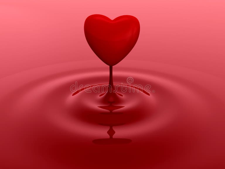 Water Drop Ripple Background Heart Stock Illustrations – 954 Water Drop ...