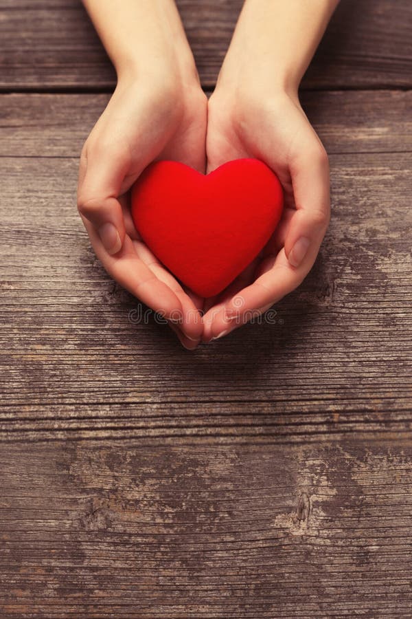 Red Heart stock photo. Image of holding, life, healthcare - 136989596