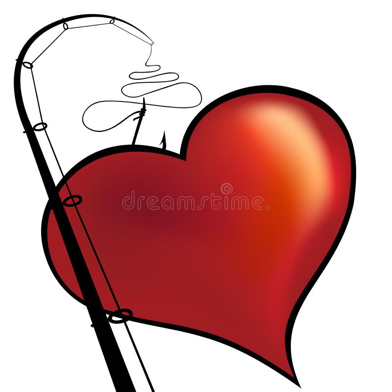 Fishing Hook Heart Clipart Free