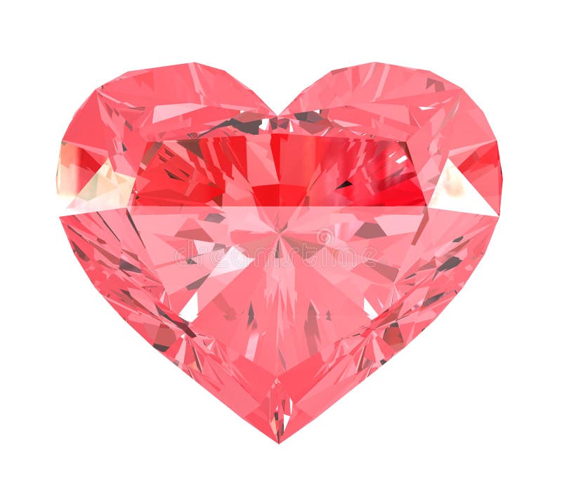 The red ruby heart stock illustration. Illustration of jewel - 23686738