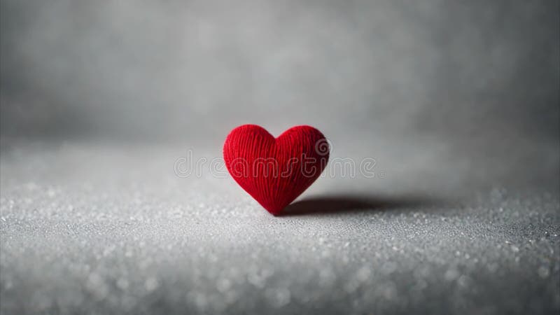 Red Heart on a Glittery Background Stock Footage - Video of attachment ...