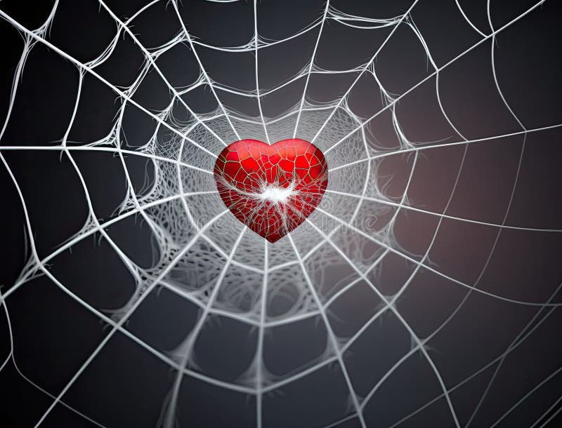 Spider Web Love Stock Illustrations – 528 Spider Web Love Stock ...