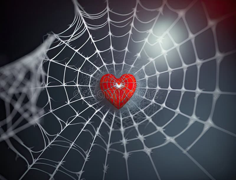 Spider Web Love Stock Illustrations – 528 Spider Web Love Stock ...
