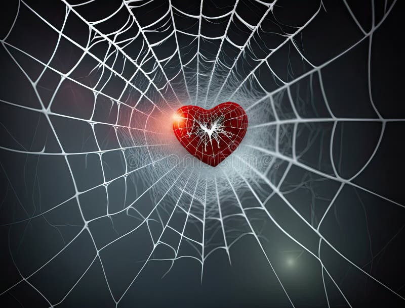 Spider Web Love Stock Illustrations – 528 Spider Web Love Stock ...