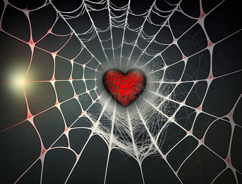 Spider Web Love Stock Illustrations – 528 Spider Web Love Stock ...