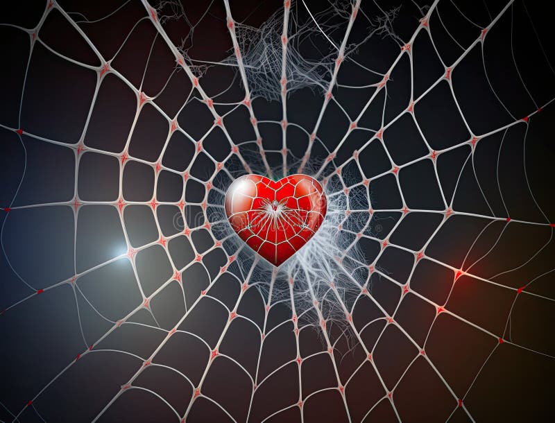 Spider Web Love Stock Illustrations – 528 Spider Web Love Stock ...