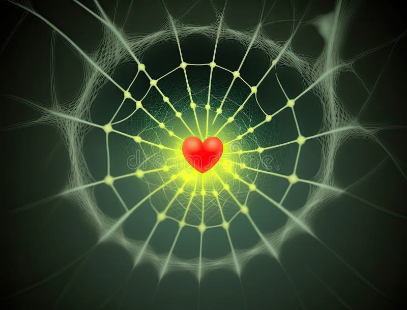 Spider Web Love Stock Illustrations – 528 Spider Web Love Stock ...