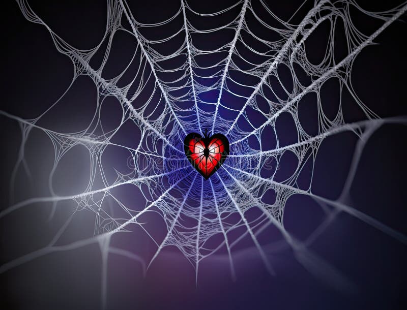 Spider Web Love Stock Illustrations – 528 Spider Web Love Stock ...