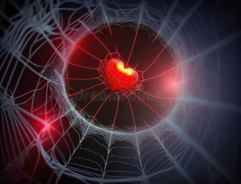 Spider Web Love Stock Illustrations – 528 Spider Web Love Stock ...