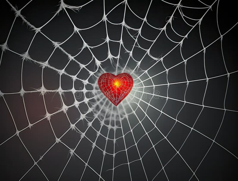 Spider Web Love Stock Illustrations – 528 Spider Web Love Stock ...
