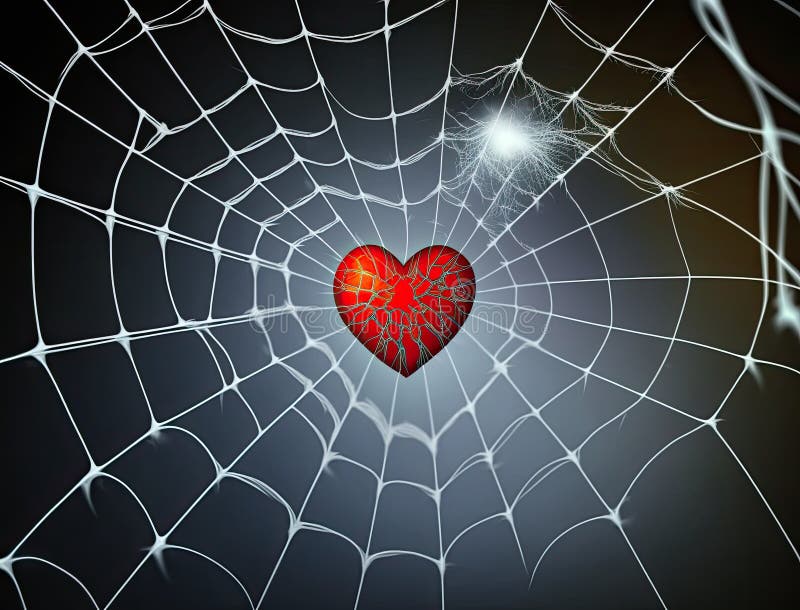 Spider Web Love Stock Illustrations – 528 Spider Web Love Stock ...